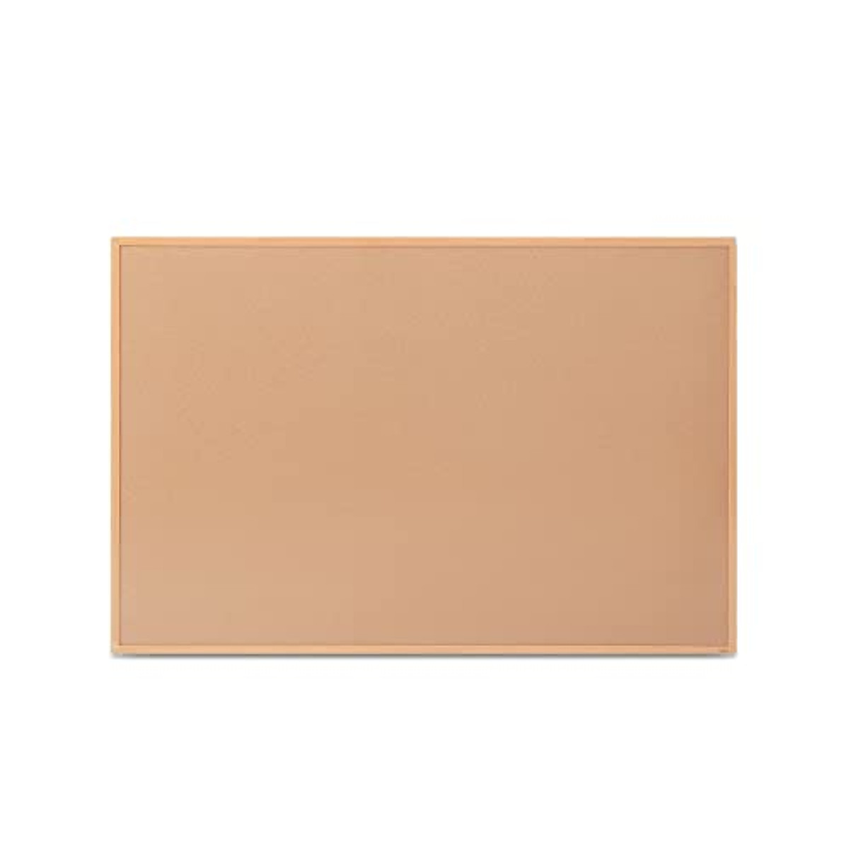 Staples 52464/28319 Standard Durable Cork Bulletin Board, Oak Frame