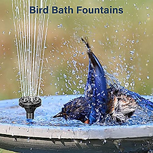 Biling Solar Bird Bath Fountain with Panel, Upgrade 200L/H Solar Fountain Water Pump Kit, Solar Powered Fountain Pump outdoor for Bird Bath Pond Garden Pool Fish Tank Aquarium