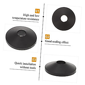 Uonlytech 80 Pcs Sealing Ring Washers for Screws Toilet Bolts Toilet Tank Gasket Leak- Proof Bolt Conical Washers Toilet Tank Screws Washers Toilet Tank Rubber Washer Seals Rubber Washers M8