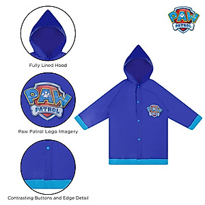 Nickelodeon Kids Umbrella and Slicker, Paw Patrol Toddler Boy Rain Wear Set, Dark Blue, AGE 4-5 US