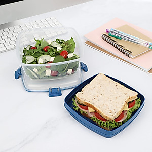 Sistema 1.63L Salad & Sandwich, 1.63 L, Assorted Colours