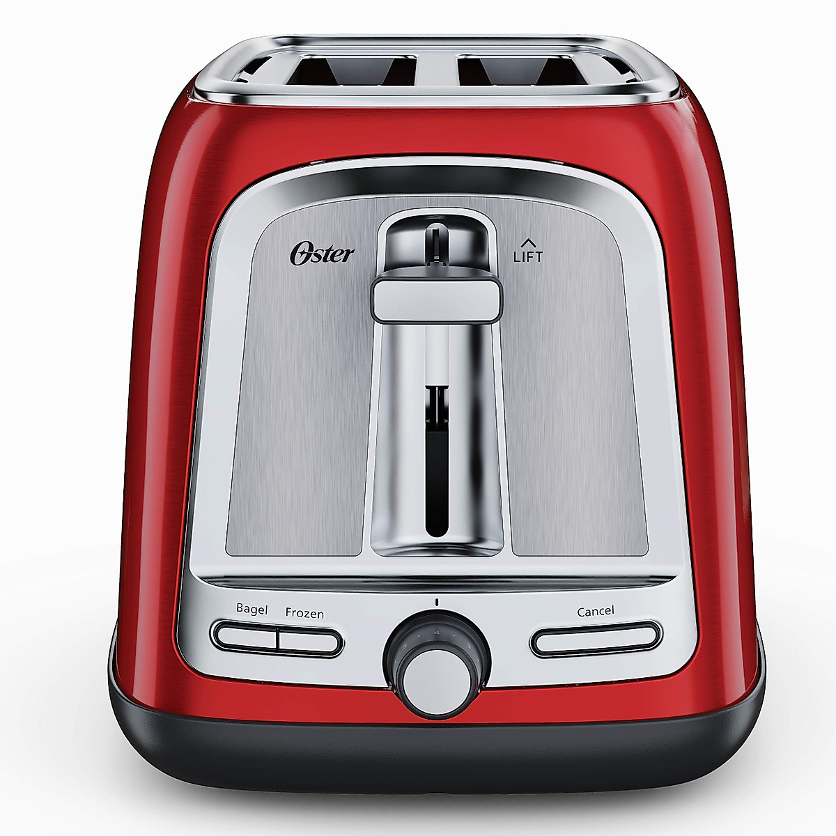 Oster 2-Slice Toaster with Advanced Toast Technology, Candy Apple Red