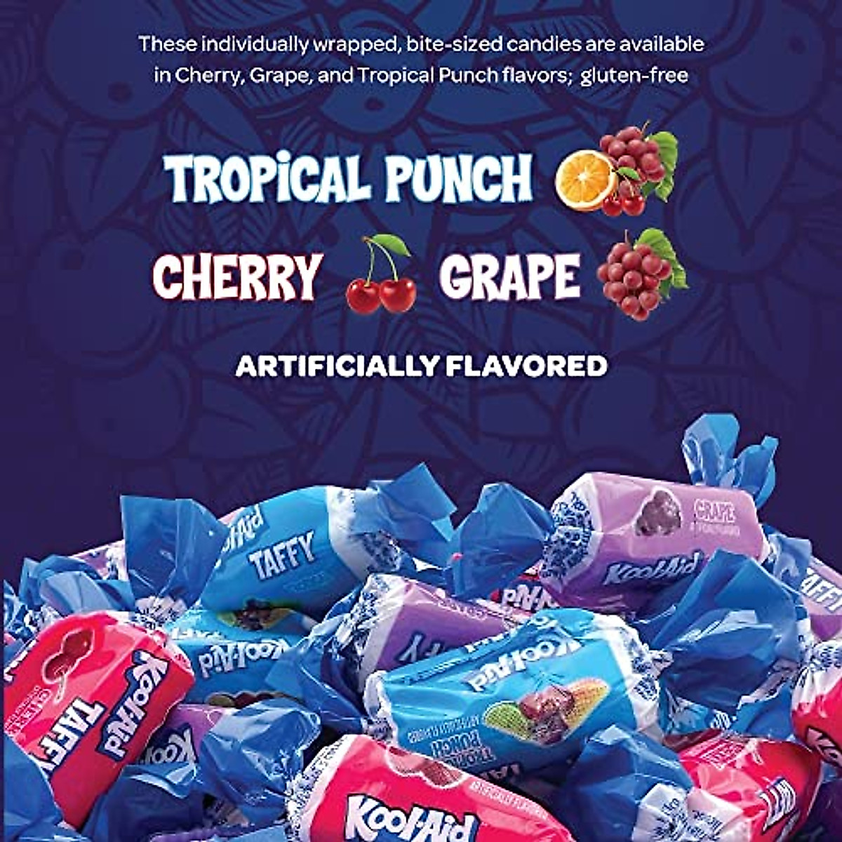 Funtasty Kool-Aid Taffy Candy Assorted Fruit Flavors, 14 Ounces Bag