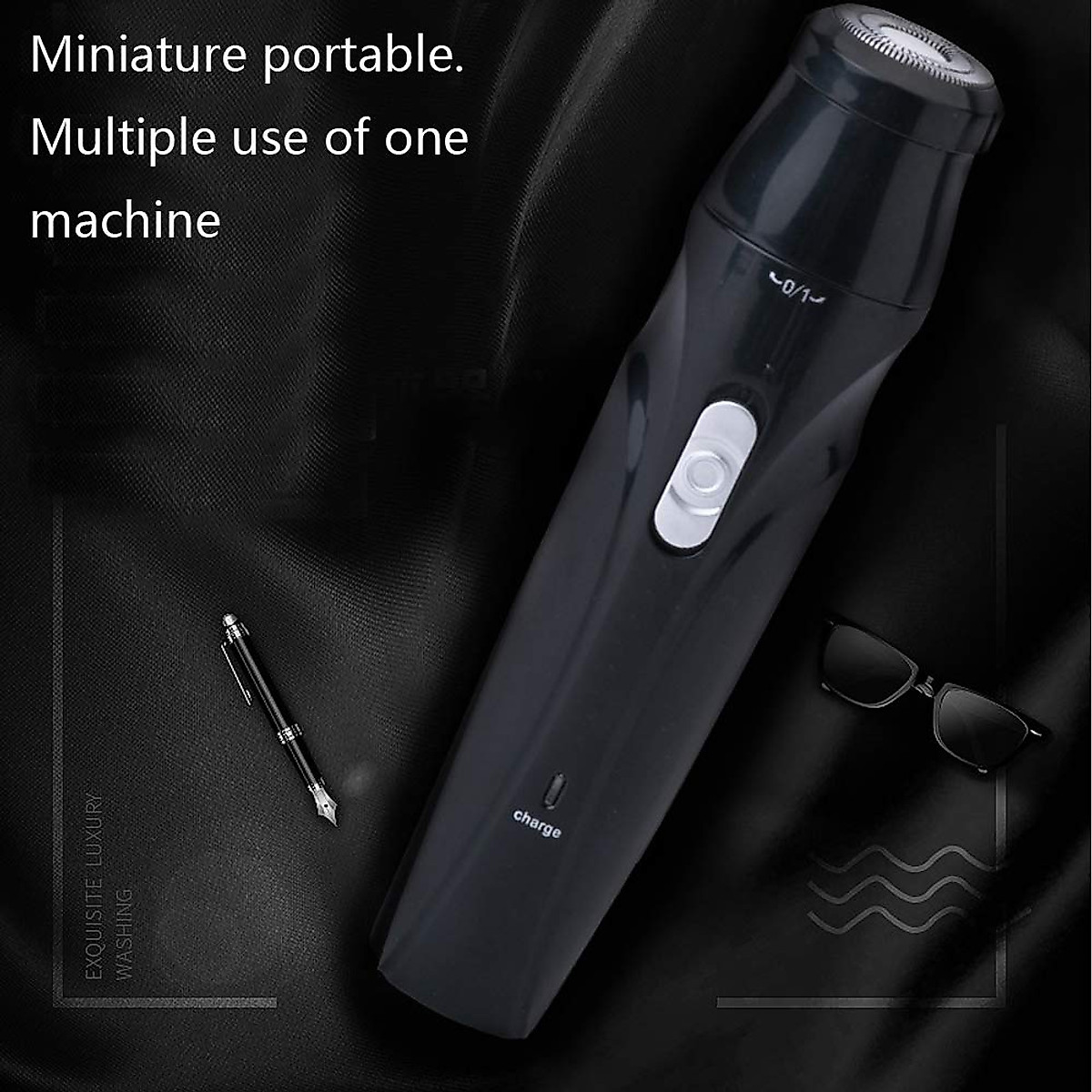 Men's Electric Shaver 3 with 1 Rotary Shaver Cordless Waterproof USB Quick Charge Wet/Dry Electric Shaver Includes Clipper and Nose Hair Trimmer Beauty Set Travel Rechargeable Shaver Face Cleaner
