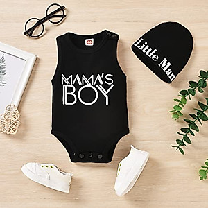 Aalizzwell Preemie Baby Boys Clothes Outfit Mamas Sleeveless Camouflage Shorts for Spring Summer Clothing Premature Black
