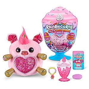 Rainbocorns Jelly Shake Surprise Series 2 Pig by ZURU Cuddle Plush Scented Stuffed Animal, Slime Mix, Talkback Feature and More, Ages 3+ (Pig)