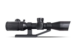 Monstrum 3-9x32 Rifle Scope with Rangefinder Reticle | ZR255 H-Series Offset Scope Mount | Bundle