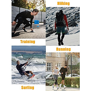 MAGCOMSEN Athletic Shirts for Men Long Sleeve UPF 50 Sun Protection Dry Fit T Shirt Workout Running Outdoor Shirts Light Blue,L