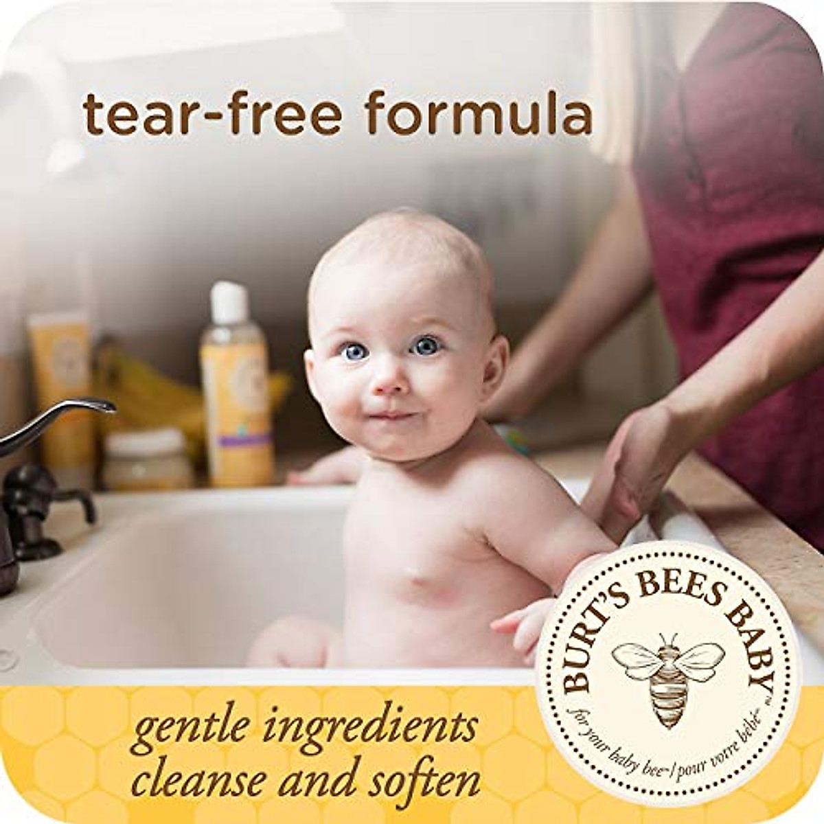 Burt's Bees-Baby Foaming Shampoo & Wash, Sensitive, 8.4 Fl Oz