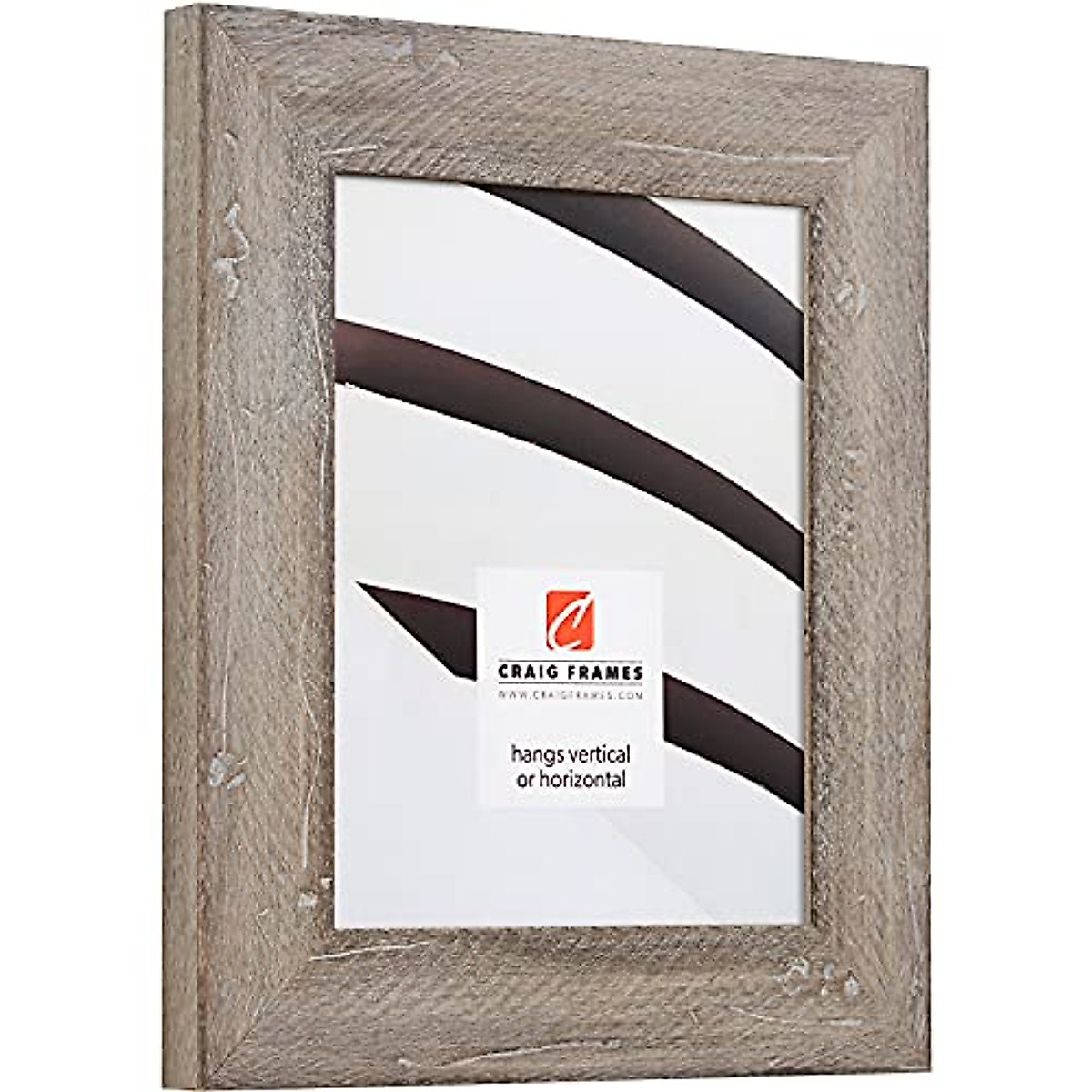 Craig Frames Hatteras, 20 x 24 Inch Picture Frame Matted to Display a 16 x 20 Inch Photo, Boho Rustic Beach Wood