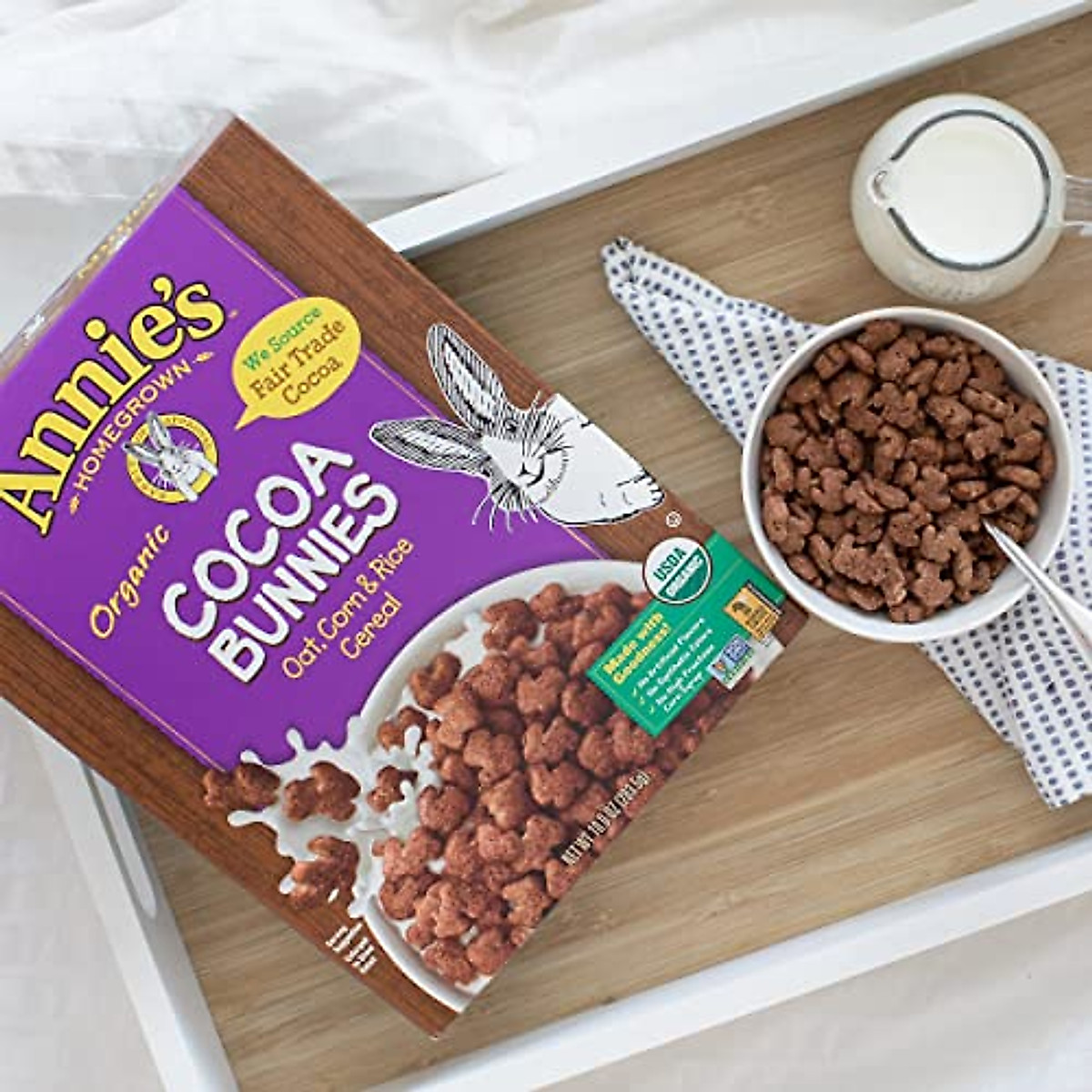 Annie's Organic Cocoa Bunnies Breakfast Cereal, 10 oz