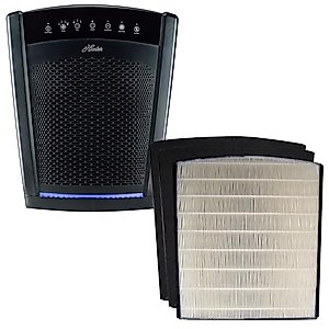Hunter HP800 Air Purifiers for Home Large Room and Bedroom. True HEPA Air Purifier for Pets, Odors, Allergens, Smoke, Dust, VOC's. Value Bundle w/Extra Filter. Cleans 2585 Ft² per hour. Black