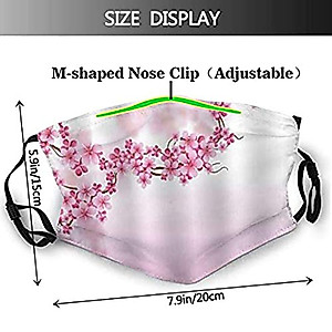 PENATE 1PC Fashion Couple Washable Resue Facemasks Printd Face Bandanas+ 2PCS Filter-Ship from U.S.