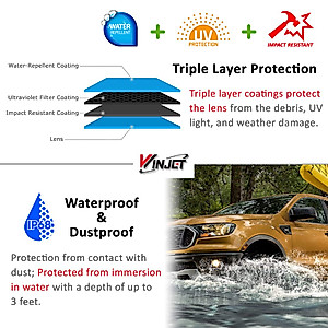 Winjet Compatible with [2010 2011 2012 2013 2014 2015 2016 2017 2018 2019 Dodge Journey] Driving Fog Lights + Switch + Wiring Kit