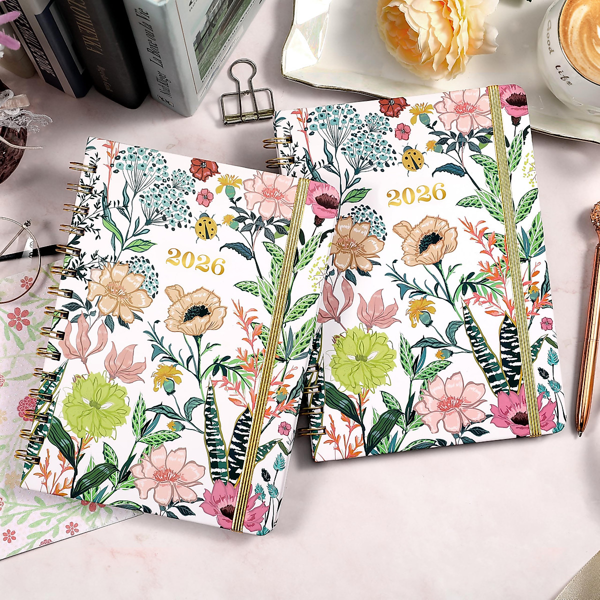 2023-2024 Planner – Jul 2023 – Jun 2024, Weekly ＆ Monthly Academic Planner 2023-2024, 6.4" x 8.5" with Tabs, Flexible Hardcover, Thick Paper, Strong Binding, Back Pocket, Inspirational Quotes ＆ Notes