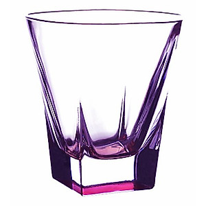 Fusion Crystal Multicolor Double Old fashion Set