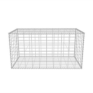 loibinfen Fence Panel Outdoor Privacy Fence Screen Gabion Basket for Retaining Wall Block Gabion Cages Outdoor Decorative Fences Fencing for Yard, Silver Galvanized Steel 39.4"x19.7"x19.7" -AA