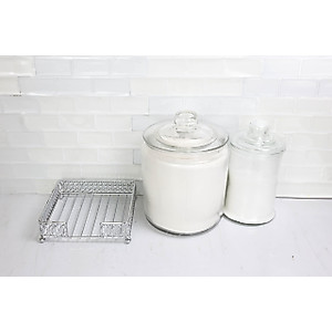 Home Basics Chrome Plated Steel Infinity Collection Flat Napkin Holder Organizing Stand, Elegant Design, Silver Chrome