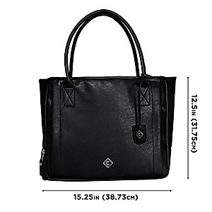 Allen Company Girls with Guns 'Casual Cosmic' Concealed Carry Purse w/Large Insulated Thermal Pocket, PU Leather, Black