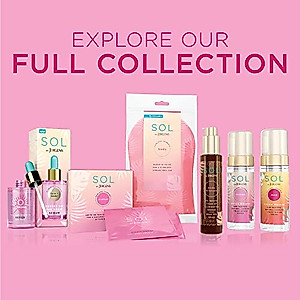 SOL by Jergens Deep Water Self Tanner Mousse, Water-based Sunless Tanner with Coconut Water, Tanning Water for Natural Looking Fake Tan, Dye-free, Tanning Active Derived from Natural Sugars, 5 Ounce