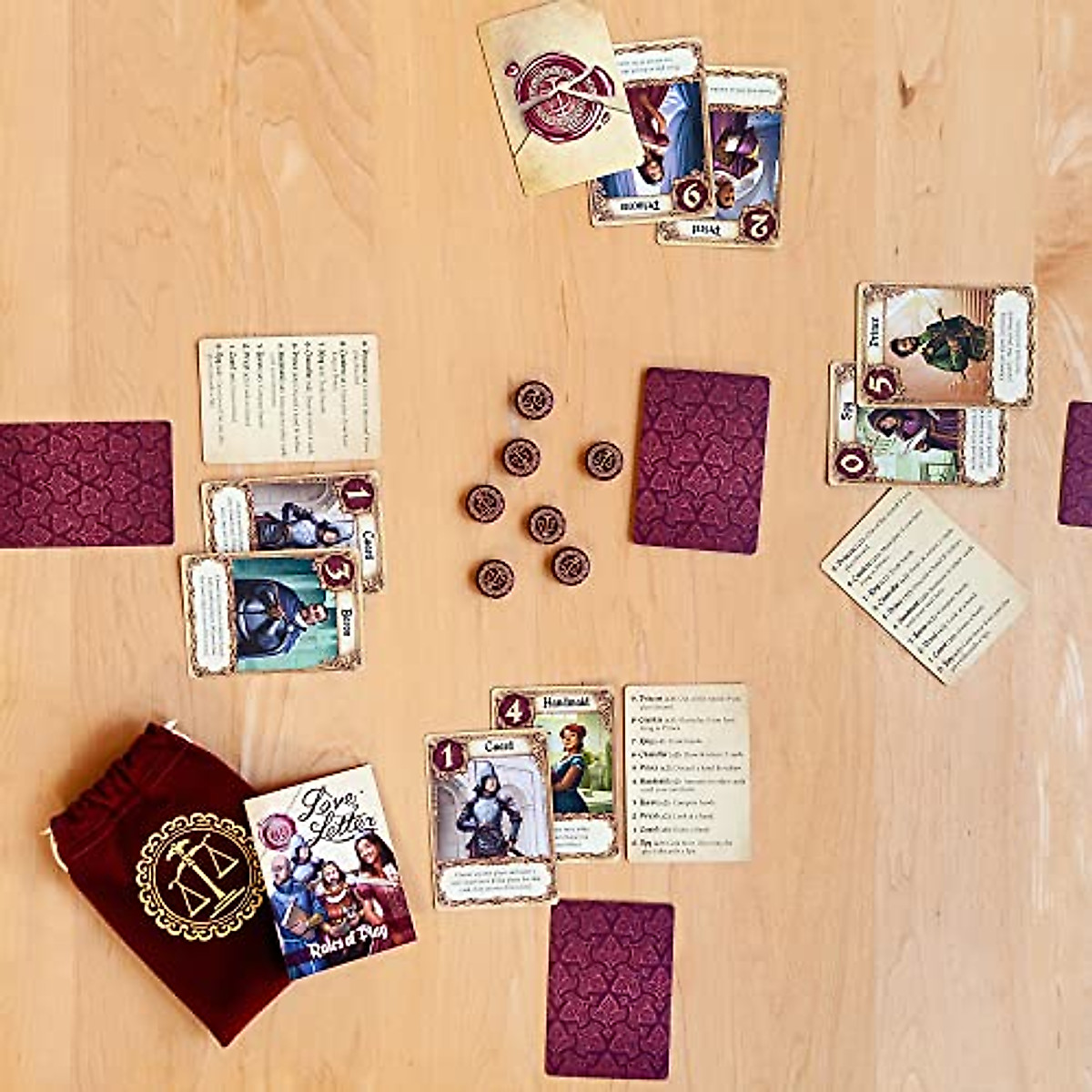 Love Letter Card Game - Renaissance Strategy Deduction Game for Ages 10+, 2-6 Players, 20 Min Playtime by Z-Man Games
