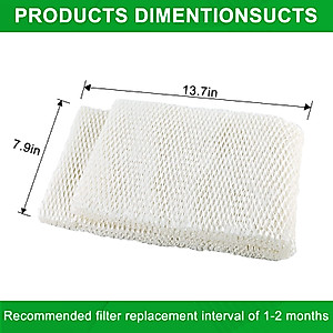 TOMOON MAF2 Super Wick Humidifier Filter Replacement -Compatible with Essick Air AIRCare MA0800 MA0600 MA060 MA08000 and 1540817006 29706 29988 Series Humidifiers,2 Pack