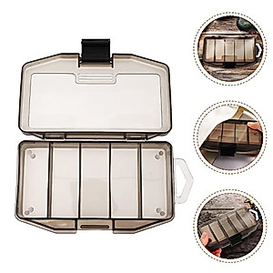 LIOOBO Fishing Tackle Case Fishing Tackle Box 2Pcs Fishing Gear Boxes Fish Hook Containers Storage Boxes Fishing Gear Supplies Snackle Box Container Fishing Fishing Tackle