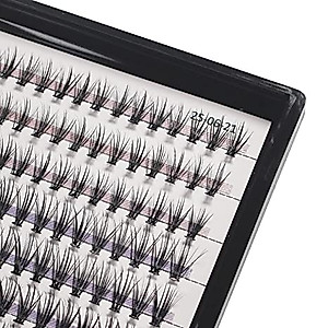 Dedila 200Pcs Handmade Individual False Eyelashes Thickness 0.07mm D Curl Mixed 10-12-14mm /11-13-15mm/12-14-16mm/16-18-20mm 3D Volume Cluster Eye Lashes Etensions (10-12-14mm)