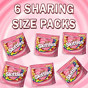 SKITTLES Smoothies Chewy Candy Bulk Pack, Fruit Chews Candy, Sharing Size, 15.6oz, 6-Pack Bulk Box