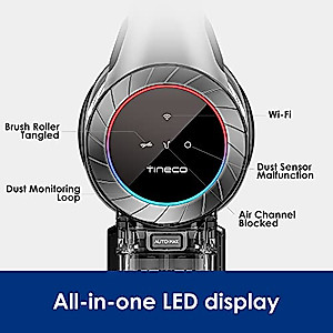 Tineco Pure ONE S11 Cordless Vacuum Cleaner, Smart Stick Handheld Vacuum Strong Suction & Lightweight, Cordless Handheld Vacuum Deep Clean Hair, Hard Floor, Carpet, Car (Pure ONE S11 Grey)