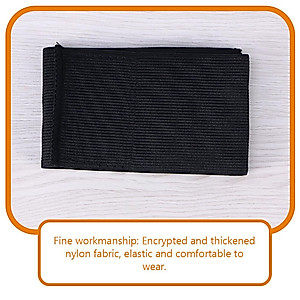 Cabilock 3pcs Soccer Captain Armband Football Captain Bands Team Leader Armband Elastic Basketball Player Arm Bands for Youth Adults Black