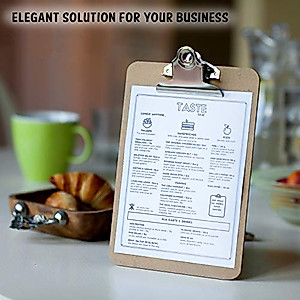 HIGH CAPACITY clip - Mini Clipboards 6'' x 9'' [ 24 Pack ] - Solid made Memo Size hardboards A5 | Perfect for Office, School or Business