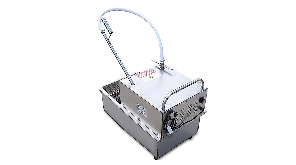 55L Commercial Portable Fryer Oil Filter Cart 110V