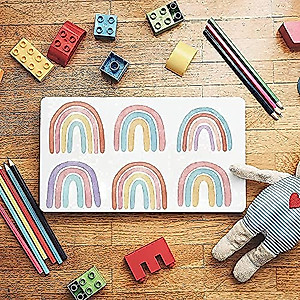 Rainbow Wall Decals for Girl Bedroom Kids Room Decor, Peel and Stick Wallpaper Rainbow Wall Stickers Mural Vinyl 36 Pcs