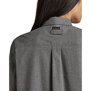 G-STAR Pocketony Short Sleeve Shirt Dress, Basalt Heather, Large