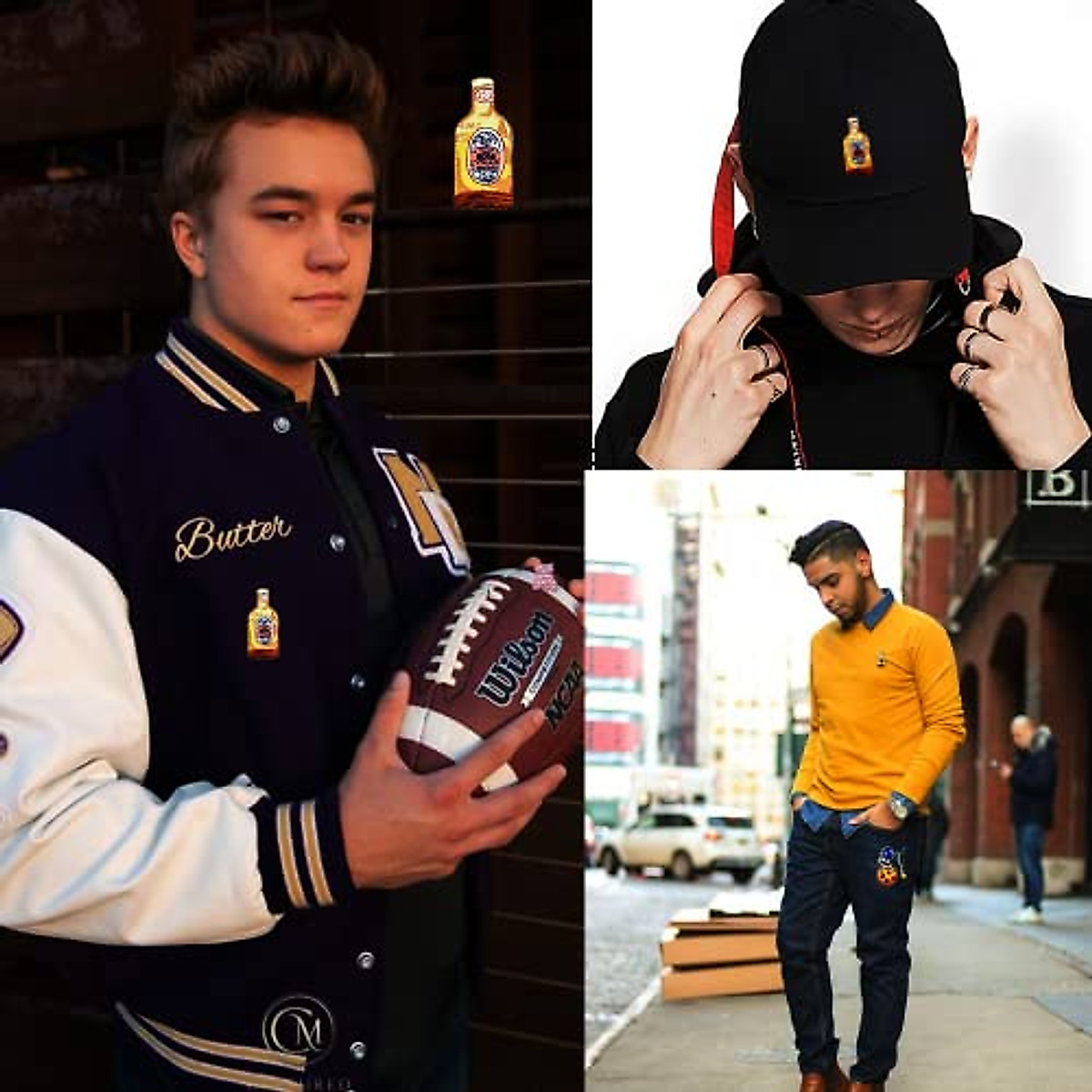 Obokata Embroidered Iron On Patches, Whisky Applique Patch, Japanese Badge Sew On Emblem DIY Accessories for Vest Jackets, Clothing, Hats, Backbags & Jeans.