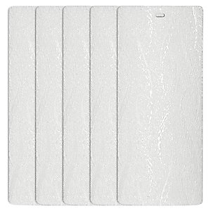 DALIX Palm White Vertical Blind Texture Slats Sliding Door 82.5 Qty 5 Pack