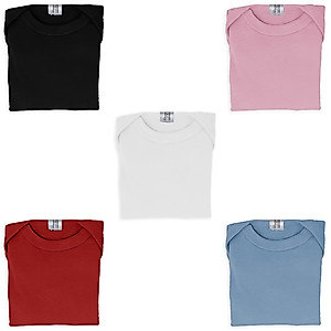 Andrew Scott Baby 4 Pack Bodysuit / 100% Soft Cotton Long Sleeve Onesie (12 Months, 4 Pack - Assorted Color)