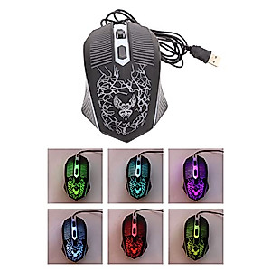 Vikye Wired Gaming Keyboard and Mouse Combo, 104 Keys RGB Backlit Ergonomically Mechanical Gaming Keyboard, Wired USB Gaming Keyboard Mouse Set