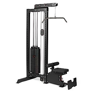 Titan Fitness LAT Tower Machine, Single Stack 300 LB Cable Pull Station Trainer
