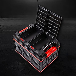 WDBBY Car Trunk Storage Box, Double-Layer Storage, Foldable Car Storage Box, Rear Trunk Storage Box, Storage Box