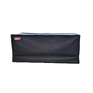acoveritt XXL Storage Box Cover with Straps and Handles, Waterproof Heavy Duty Outdoor Furniture Winter Cover for Keter, Suncast Container (Deck Box Cover, 63"(L) 30"(D) 28.3"(H)) Black