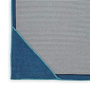 Gaiam Stay Put Yoga Towel Mat (Fits Over Standard Size - 68"L x 24"W), Lake