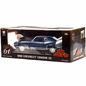 1969 Chevy Camaro SS Dark Blue Metallic with Black Stripes Home Improvement (1991-99) TV Series 1/18 Diecast Model Car by Highway 61 HWY-18039