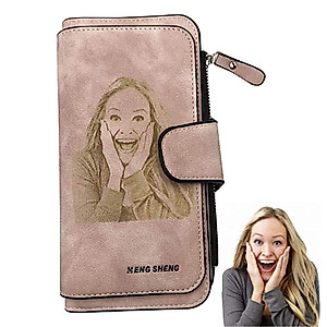 Personalized Photo Wallet Custom Leather Wallet Men's Wallet Boyfriend Gift Father Gift (Single side photo)