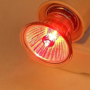 Eboxer Pet Reptile Heat Lamp UVA UVB Heating Light Bulb Pet Full Spectrum Sunlight Lamp for Reptile Amphibian and Incubating Chicken Use, etc (50w)