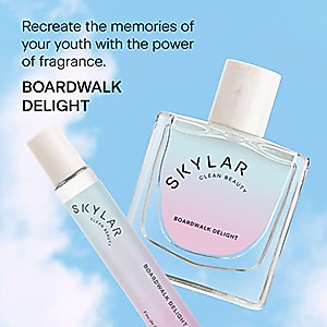 Skylar Boardwalk Delight Eau de Perfume - Hypoallergenic & Clean Perfume for Women & Men, Vegan & Safe for Sensitive Skin - Sweet Perfume with Notes of Cotton Candy, Pure Vanilla & Coconut Milk - (50mL /1.7 Fl oz)