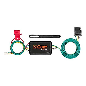 Curt 13397 56370 Class 3 Trailer Hitch 2-Inch Receiver with 4-Way Flat Custom Wiring Harness Bundle