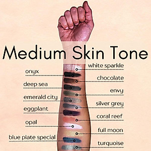 Pure Ziva White Sparkle Vanilla Shimmer Vegan Single Loose Eyeshadow; Talc, Paraben & Cruelty Free