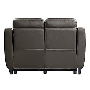 Lexicon Schuyler Power Double Reclining Loveseat, Grayish Brown